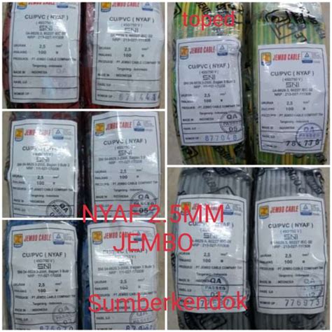 Promo KABEL LISTRIK SERABUT NYAF 2 5MM 1X2 5MM JEMBO BUKAN SUPREME