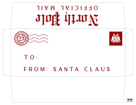 From Santa Envelope Template