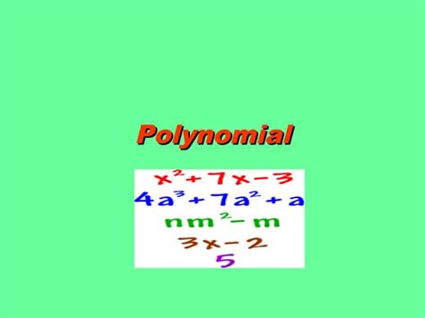 Polynomial Pps Physics Science