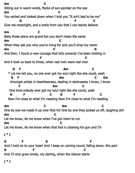 Dancing Under Red Skiesคอร์ด คอร์ด Dancing Under Red Skies Dermot Kennedy