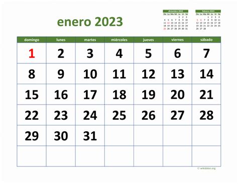 Calendario 2023 Para Imprimir Mensual