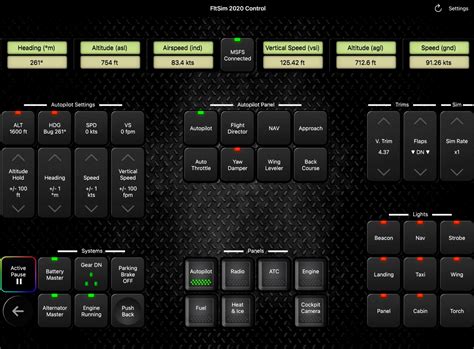 Msfs Touch Portal Plugin For Microsoft Flight Simulator Msfs