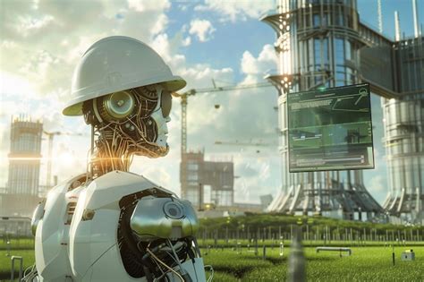 Free Photo Scene With Futuristic Robot Used In The Construction Industry