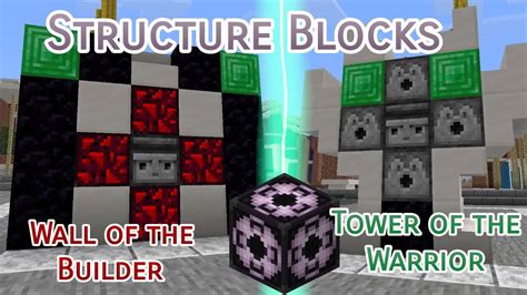 Mcsm Structure Blocks In Minecraft Bedrock Mcsm Recreation Add On Youtube