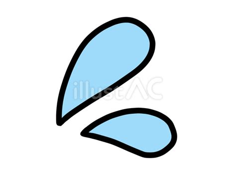 汗や雫のアイコンイラスト No 23489765｜無料イラスト・フリー素材なら「イラストac」