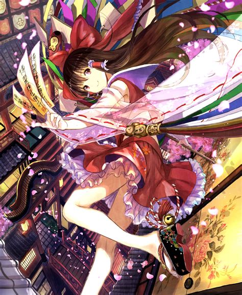 Hakurei Reimu Touhou Drawn By Fuzichoco Danbooru