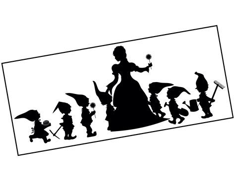 Schneewittchen Silhouette Druckbar Tangled Fics