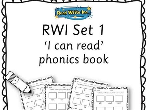 Receptionyear 1kindergarten Rwi Set 1 Phonics I Can Read Workbook Rwi Set 1 Flashcards