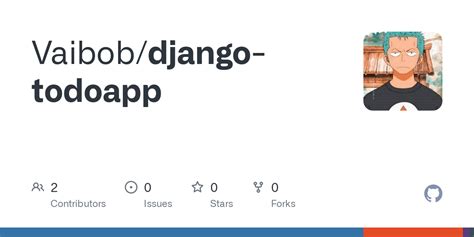 GitHub Vaibob Django Todoapp