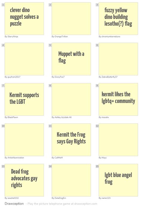 Clever Dino Nugget Solves A Puzzle Drawception