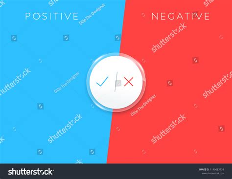 2 Step Positive Negative List Infographic Stock Vector Royalty Free