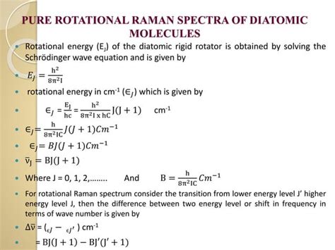 Lect 23 Rotational Vibrational Raman Spectroscopy