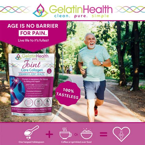 Gelatin Health Joint Care Collagen Evelyn Faye Nutrition