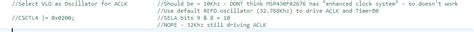 msp430fr2676 does this have enhanced clock system cs want to use