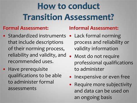 Ppt Effective Methods Of Transition Assessment And Planning