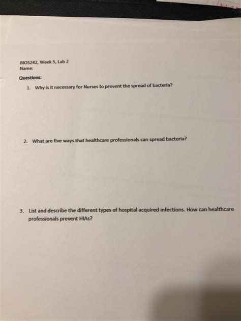 Solved Bios242 Week 5 Lab 2 Name Questions 1 Why Is It