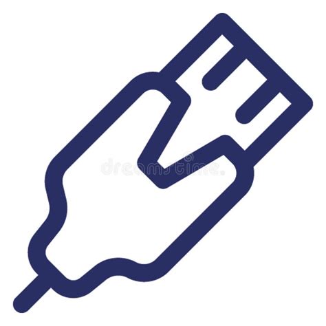 Connector Isolated Vector With Outline Icon Which Can Easily Modify Or