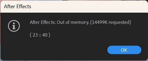 Solved Out Of Memory Error What Else Can I Try Adobe Product Community 14482892