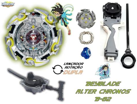 Beyblade Burst Alter Chronos 2 Lançador Grip Beyblader Kuza Tornado
