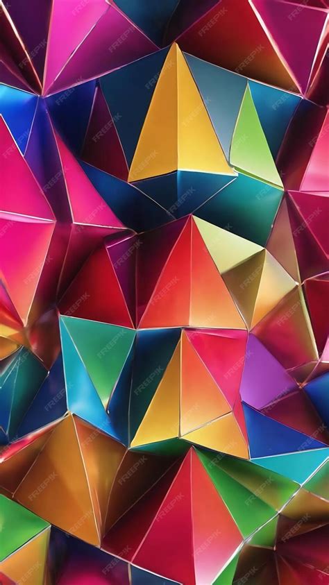 Triangular Polygon Mesh Premium Ai Generated Image