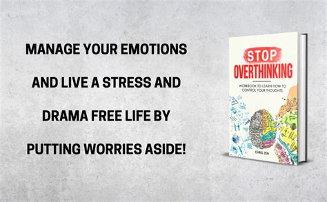 Stop Overthinking Workbook To Learn How To Control Your