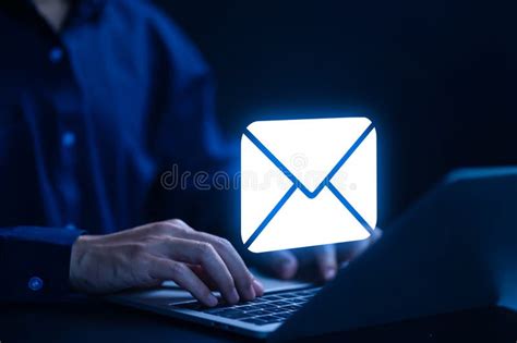Electronic Mail Concept Is Online Communication On The Internet Network