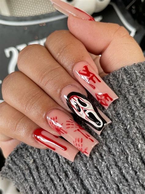 Halloween Acrylic Nails 45 Spooky Designs And Ideas Halloween