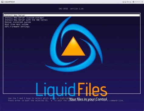 Physical Server Iso Installation Liquidfiles Documentation