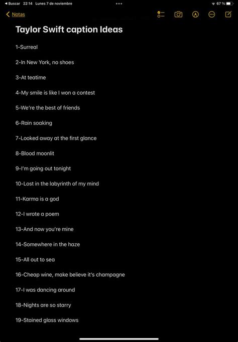 Taylor Swift Midnight Captions Ideas For Instagram And Tiktok One