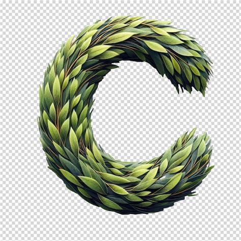 Premium Psd A Letter C Is Drawn On A Transparent Background