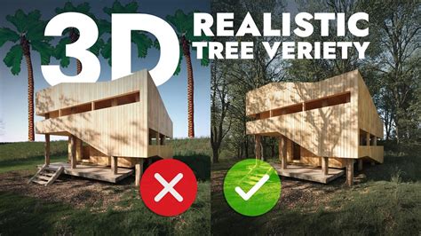 Realistic 3d Trees Tutorial Bring Your Renders To Life Fast And Easy Method