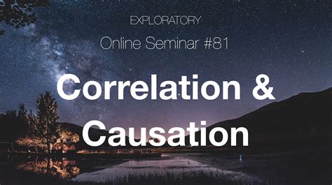 correlation and causation