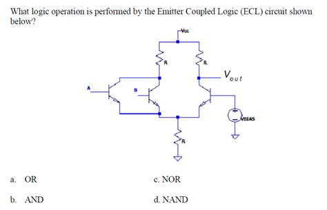 Solved What Logic Operation Is Performed By The Emitter