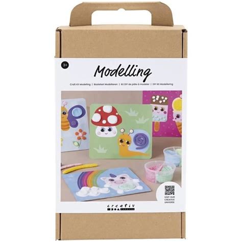 Kit DIY enfant Pâte à modeler Blanc Eveillez l esprit créatif des