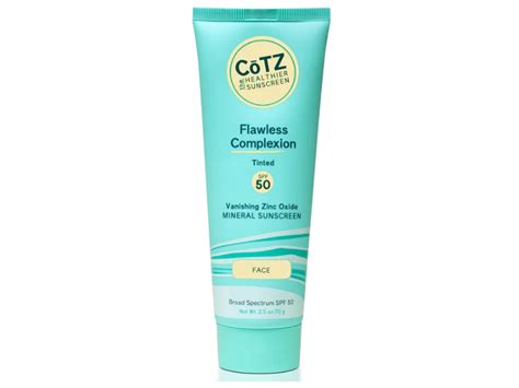 Cotz Flawless Complexion Mineral Sunscreen Spf 50 Richly Tinted 25