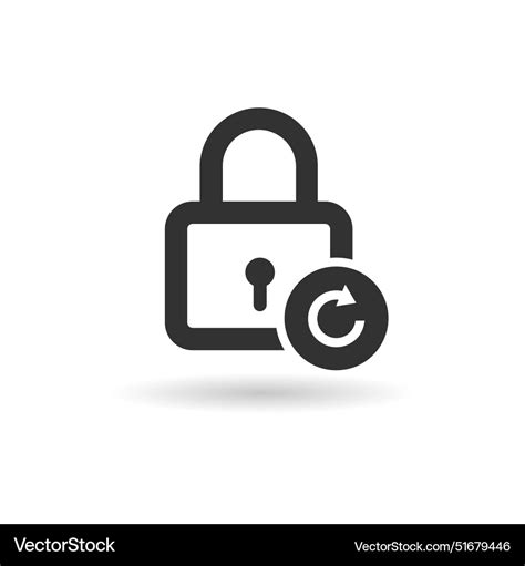 Reset Password Icon Or Repeat Safety Royalty Free Vector