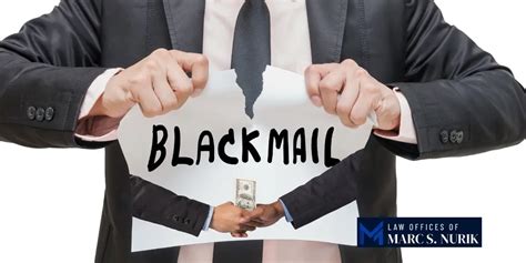 Is Blackmail Illegal In California 2025