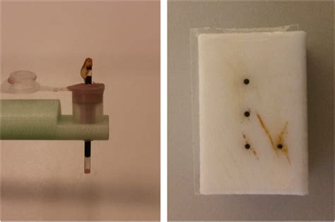 Left SPIO Filled Rod Used For System Matrix Acquisition Right