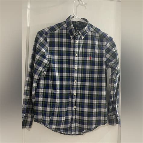 Ralph Lauren Shirts And Tops Ralph Lauren Button Down Blue And Green