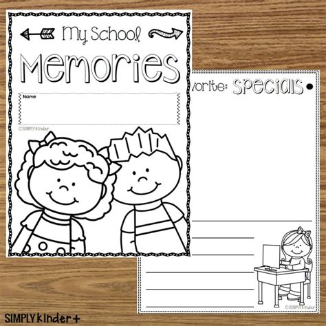 Kindergarten Memory Book First Grade Memory Book Preschool Memory