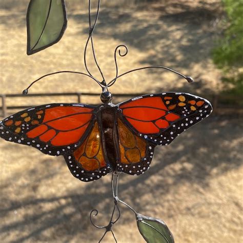 Monarch Butterfly Stained Glass Pattern Etsy