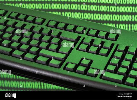 black keyboard binary code for online transactions cybercrime