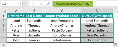 Concatenate Excel Columns How To Combine Join 2 Columns