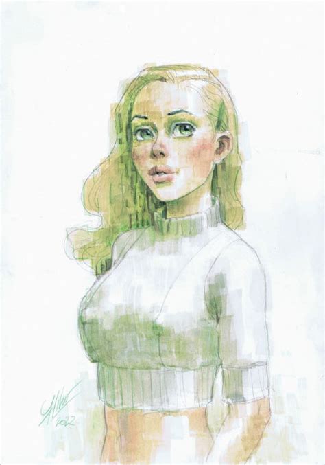 Atilio Pin Up Girl In P Portillos Sketches 2022 Comic Art Gallery Room
