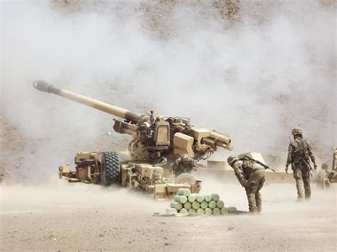 Asian Defence News French Army Trf1 155mm Towed Howitzers In Action At