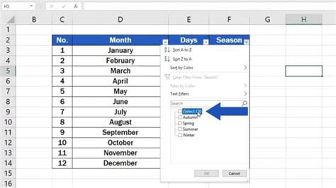 how to create filter in excel