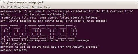 better commit policy for jira git subversion and more version