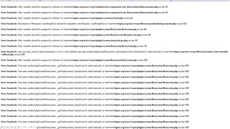 About E STRICT PHP Error Warnings Messages Kunena FLEXIcontent