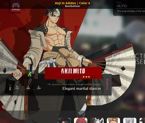 Anji In Adidas Color 4 Guilty Gear Strive Mods