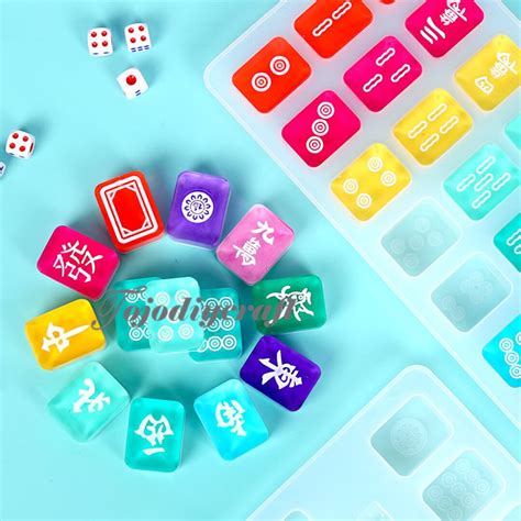 Mahjong Game Silicone Mold 3d Mahjong Resin Mold Mahjong Keychain Mold